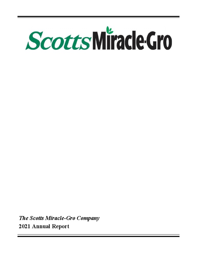 SMG Annual Report | PDF | Form 10 K | Business