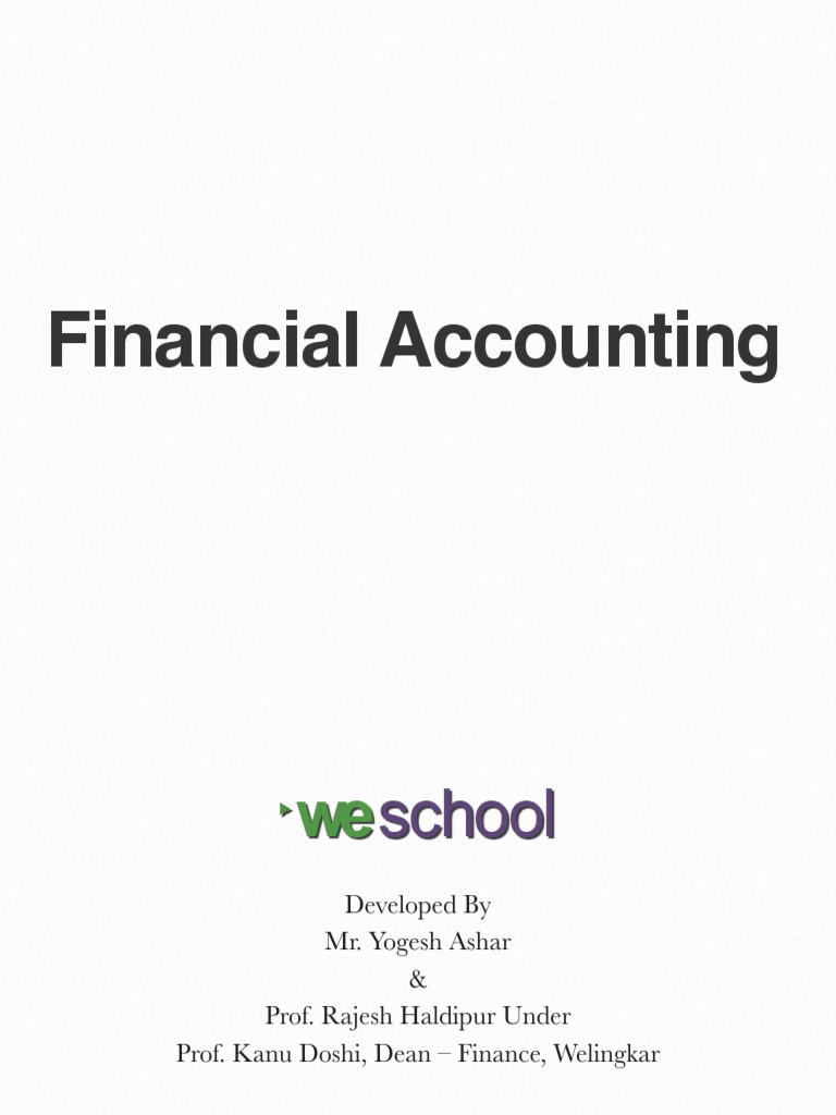Financial Accounting | PDF | Debits And Credits | Financial Accounting
