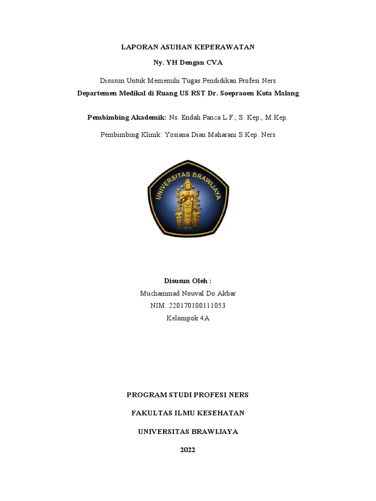 Disusun Untuk Memenuhi Tugas Pendidikan Profesi Ners | PDF