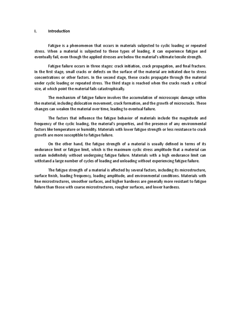 Fatigue Determination | PDF | Fatigue (Material) | Strength Of Materials