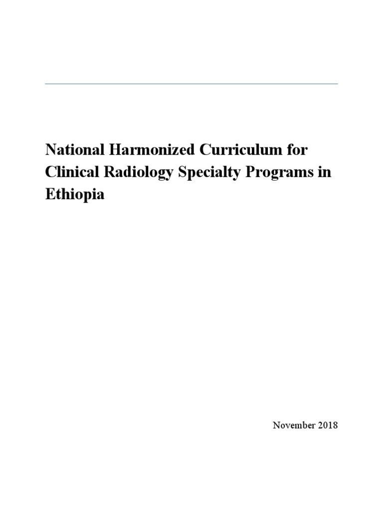 National Curriculum for Radiology Training | PDF | Self-Improvement ...