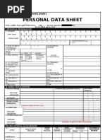 PDS CS Form 212 (Revised 2005) Personal Data Sheet | PDF | Government ...