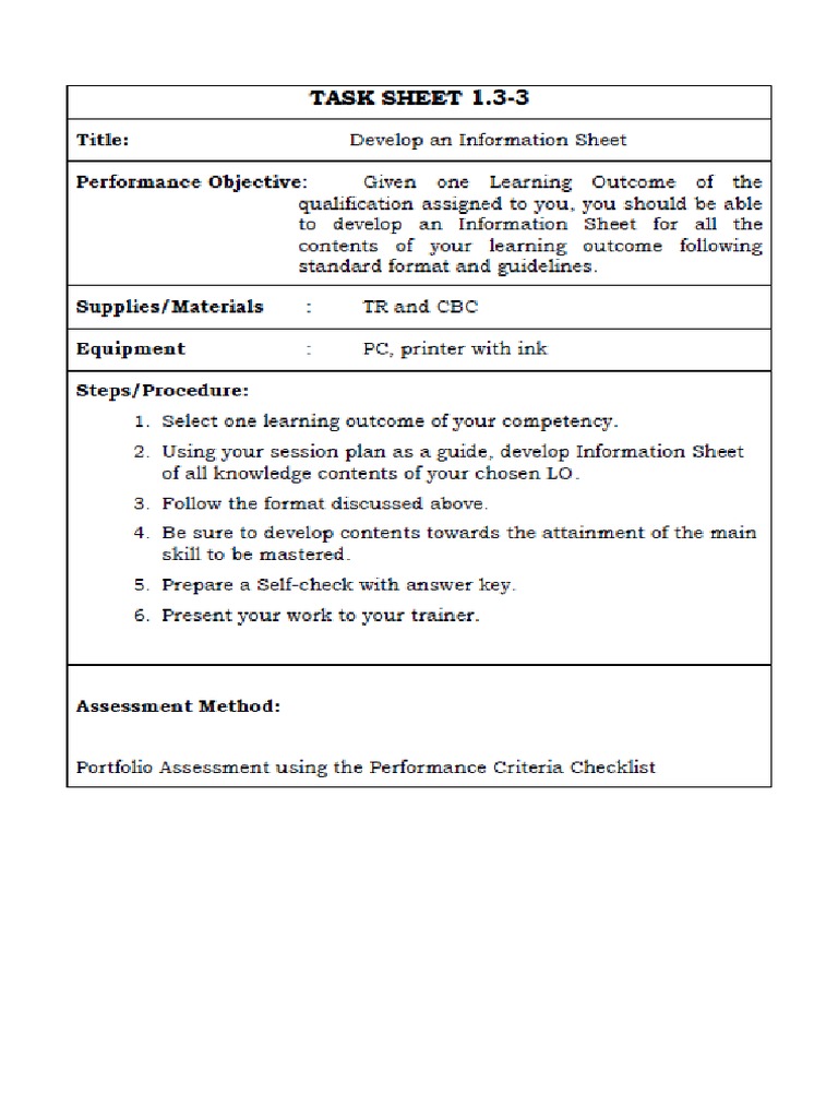 5 TS Develop Information Sheet | PDF