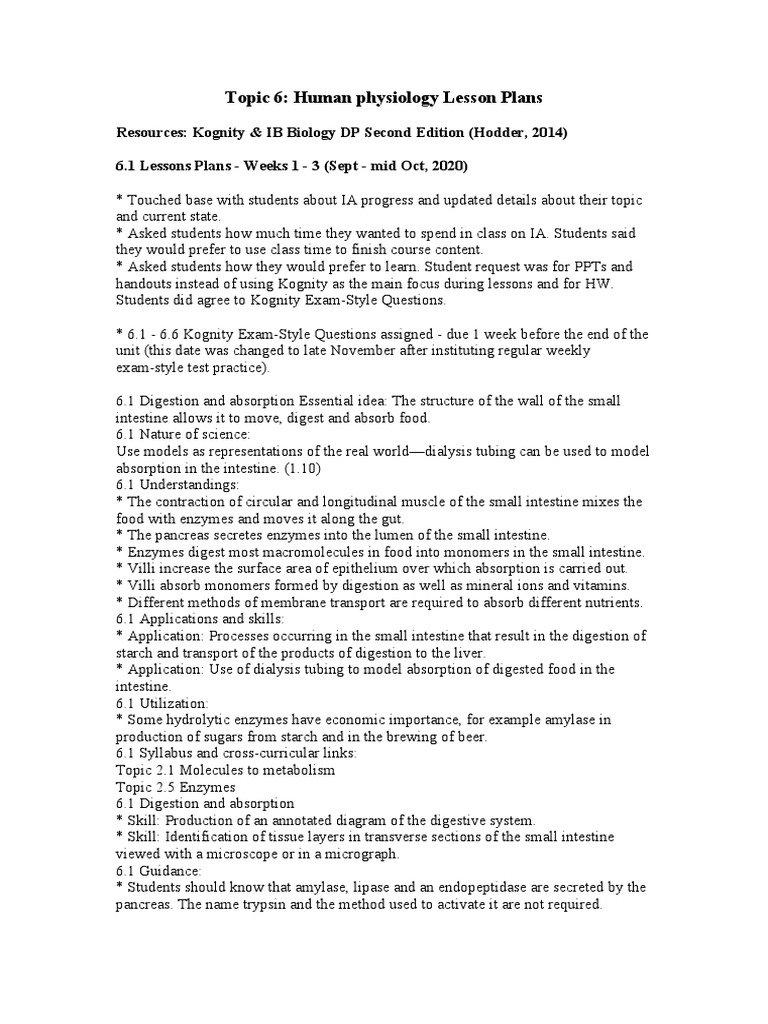 Topic-6lesson Plans | PDF