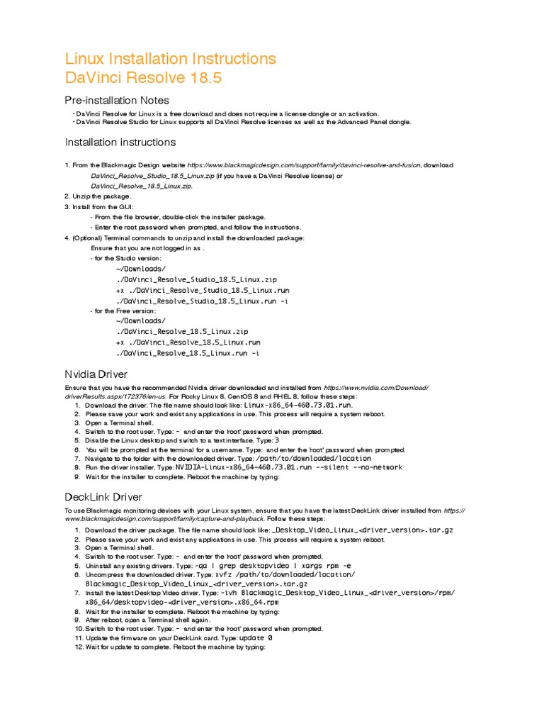 Linux Installation Instructions | PDF | Installation (Computer Programs) | Booting