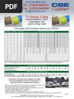 Indoor Riser (Mid-Span) Cable: Specifications | PDF | Green | Blue