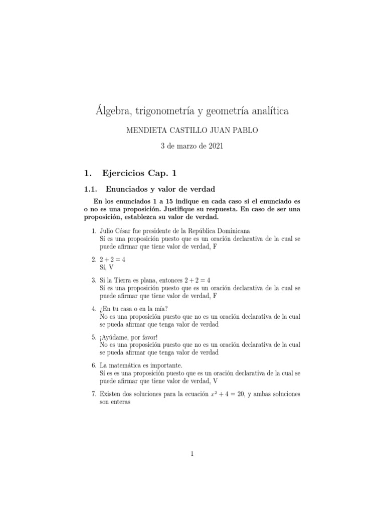 Algebra Trigonometr A y Geometr A Anal Tica | PDF | Poco | Metalogica