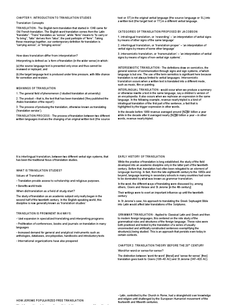 Translation Studies | Download Free PDF | Translations | Word