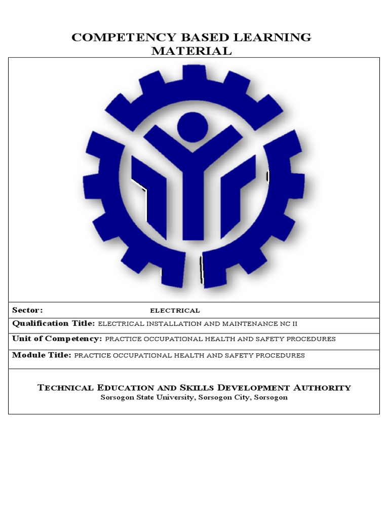Competency Based Learning Material | PDF | Occupational Safety And ...