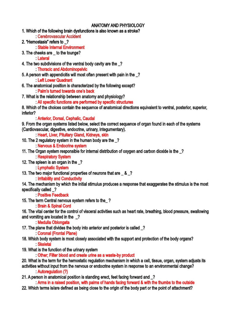 Human Anatomy and Physiology Overview | PDF | Self-Improvement