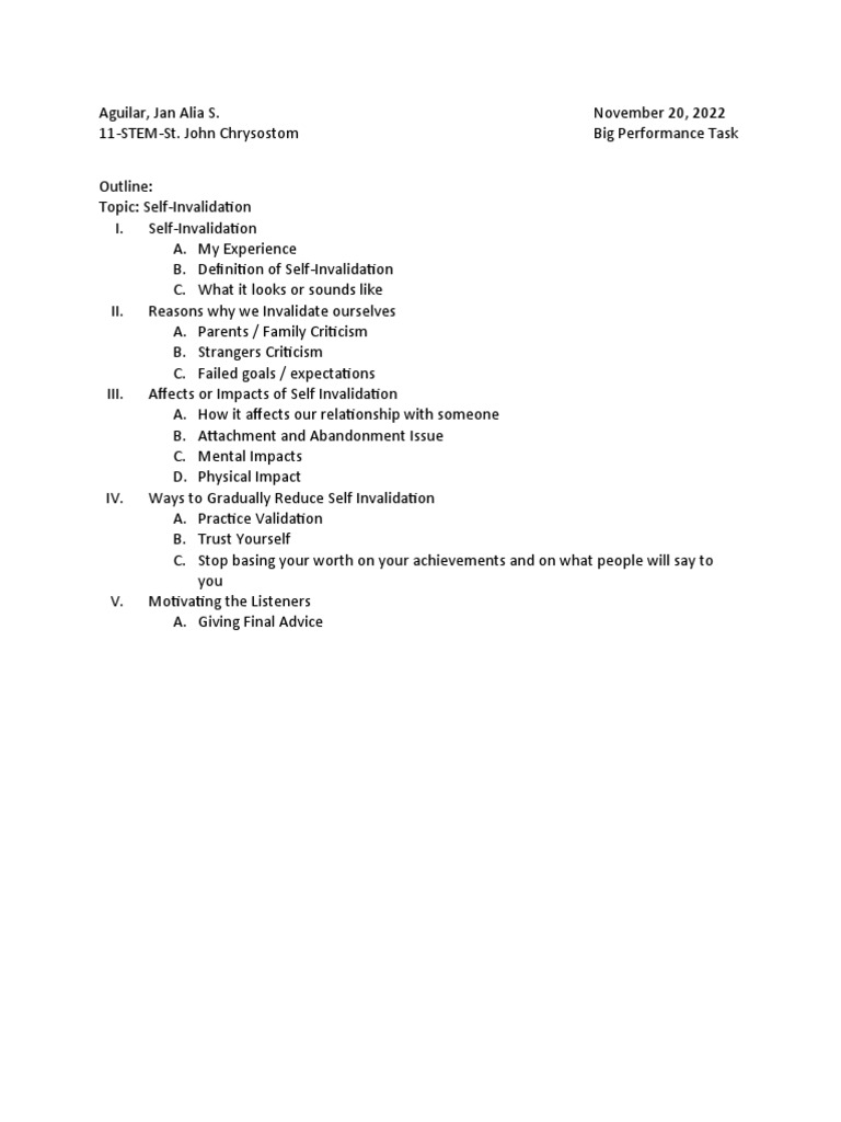 Self Invalidation | PDF