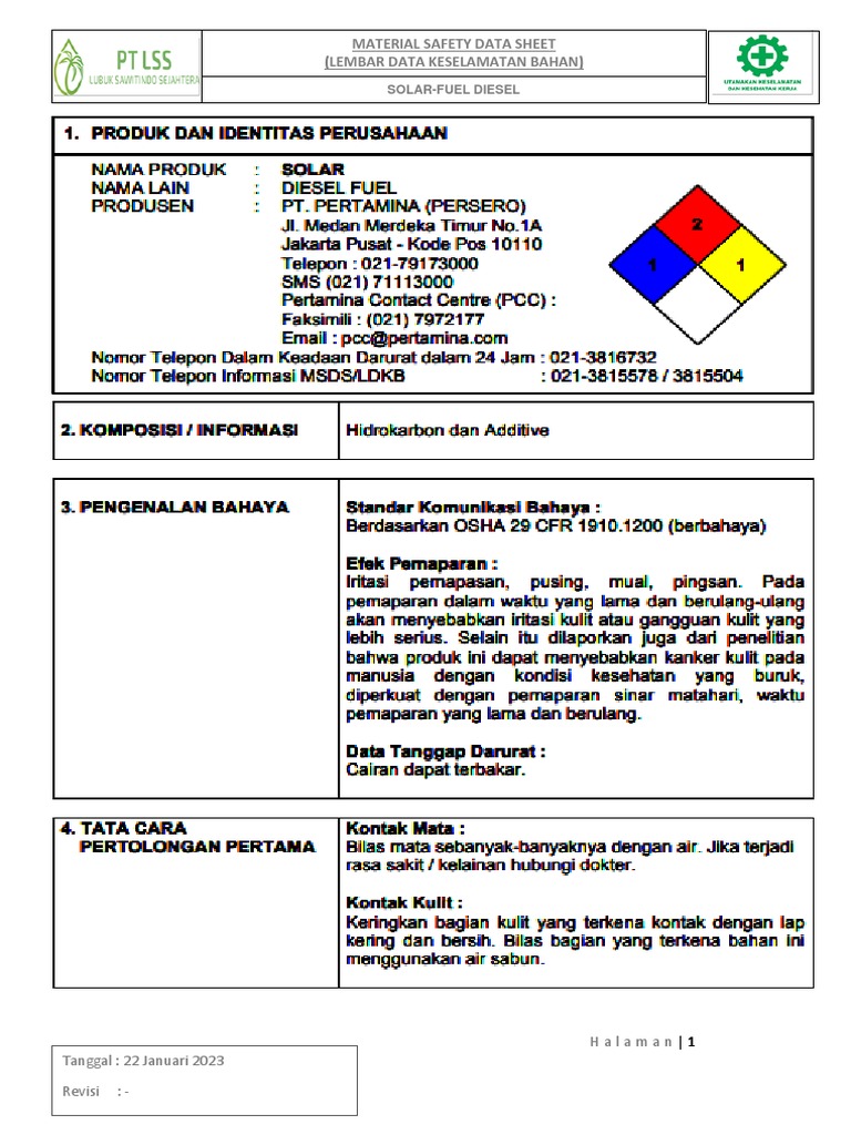 MSDS Solar | PDF