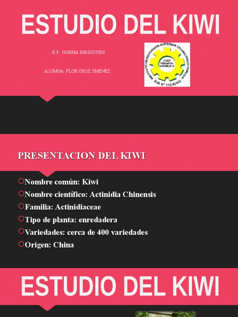 Introducción al kiwi: Origen, características y descripción del fruto | PDF