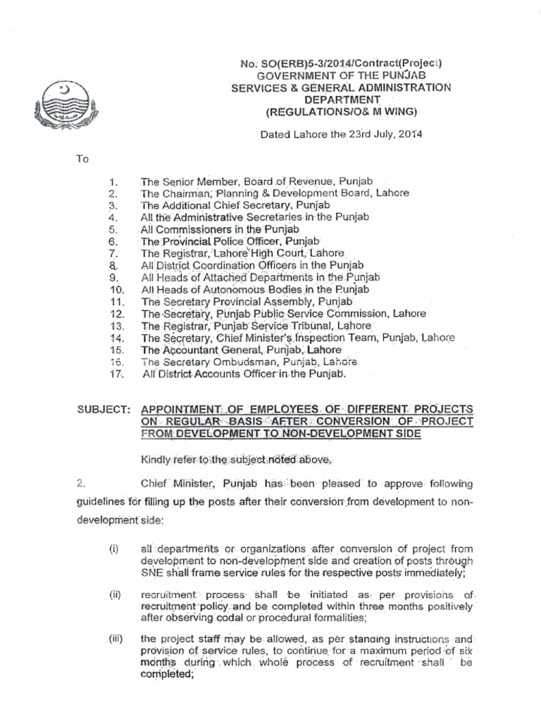 Appoint Empl Differ Proj Regular Convers Dev NonDev2014 0 | PDF