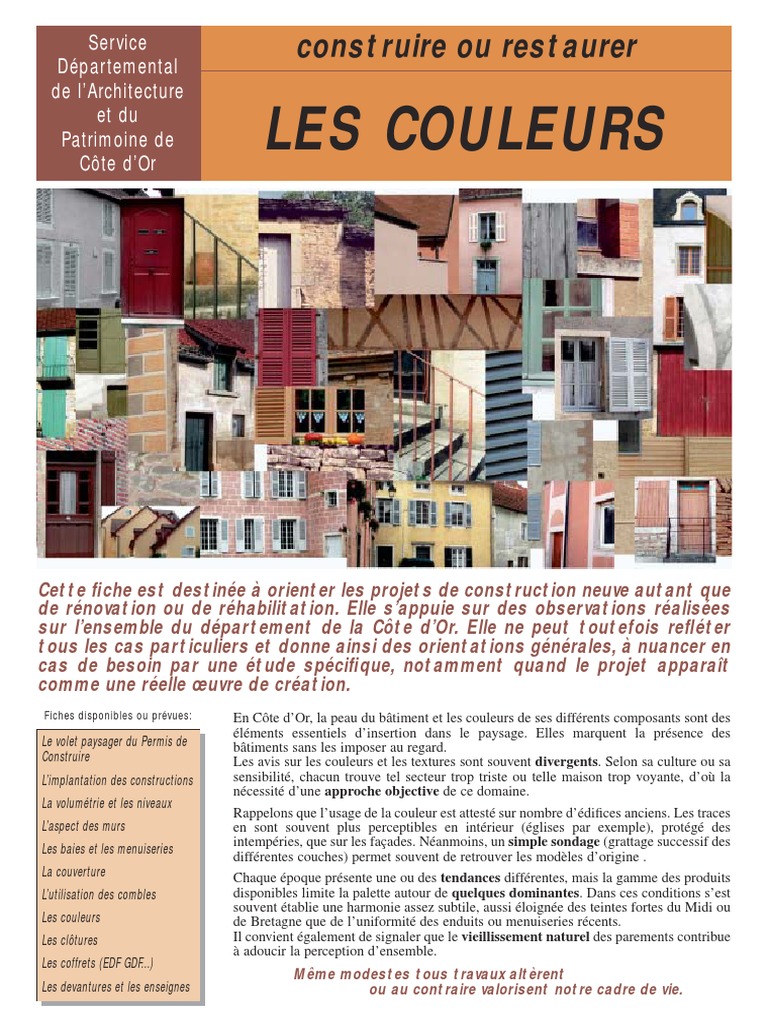 Sdap Couleurs | PDF