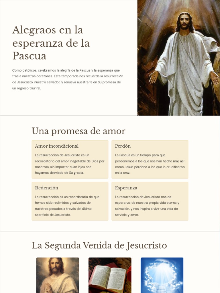 Rejoice in The Hope of Easter | PDF | La resurrección de Jesús | Salvación