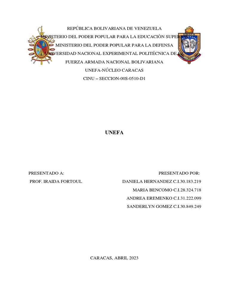 Unefa | PDF | Hugo Chavez | Venezuela