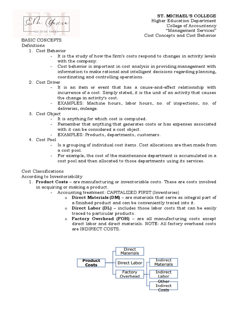 Module 1 - Cost Concepts & Cost Behavior | PDF | Cost | Economies