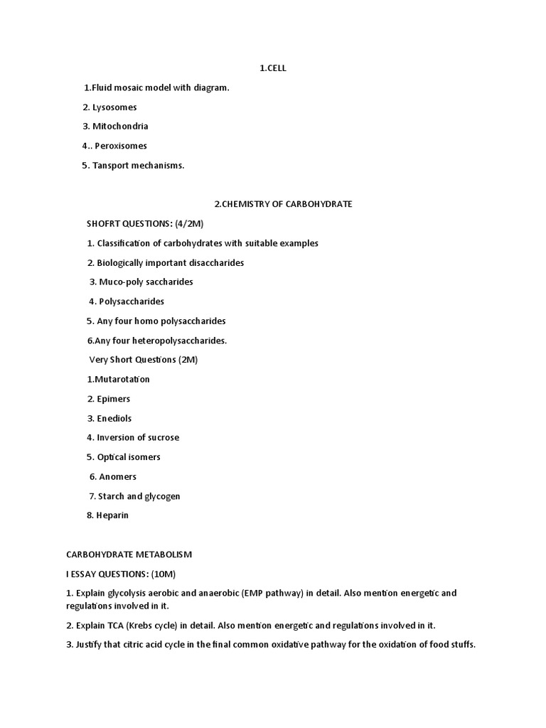 BDS Question Bank | PDF