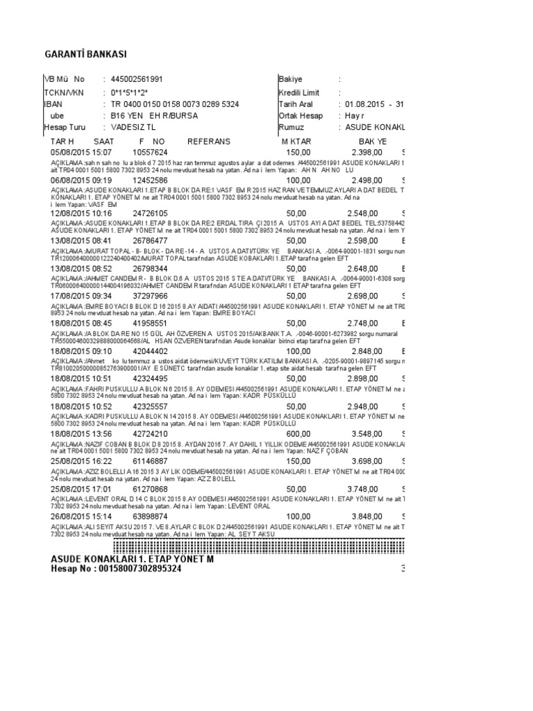 Garanti Bankasi | PDF