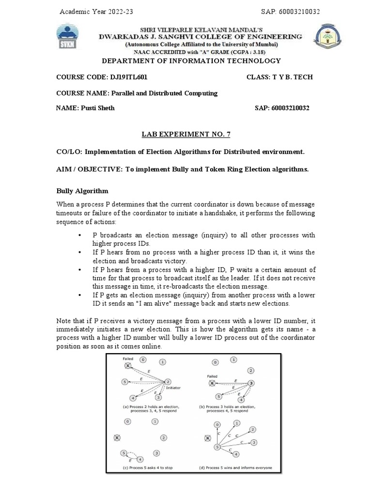 Experiment 7 Pdc Pdf Distributed Computing Concurrency Computer Science