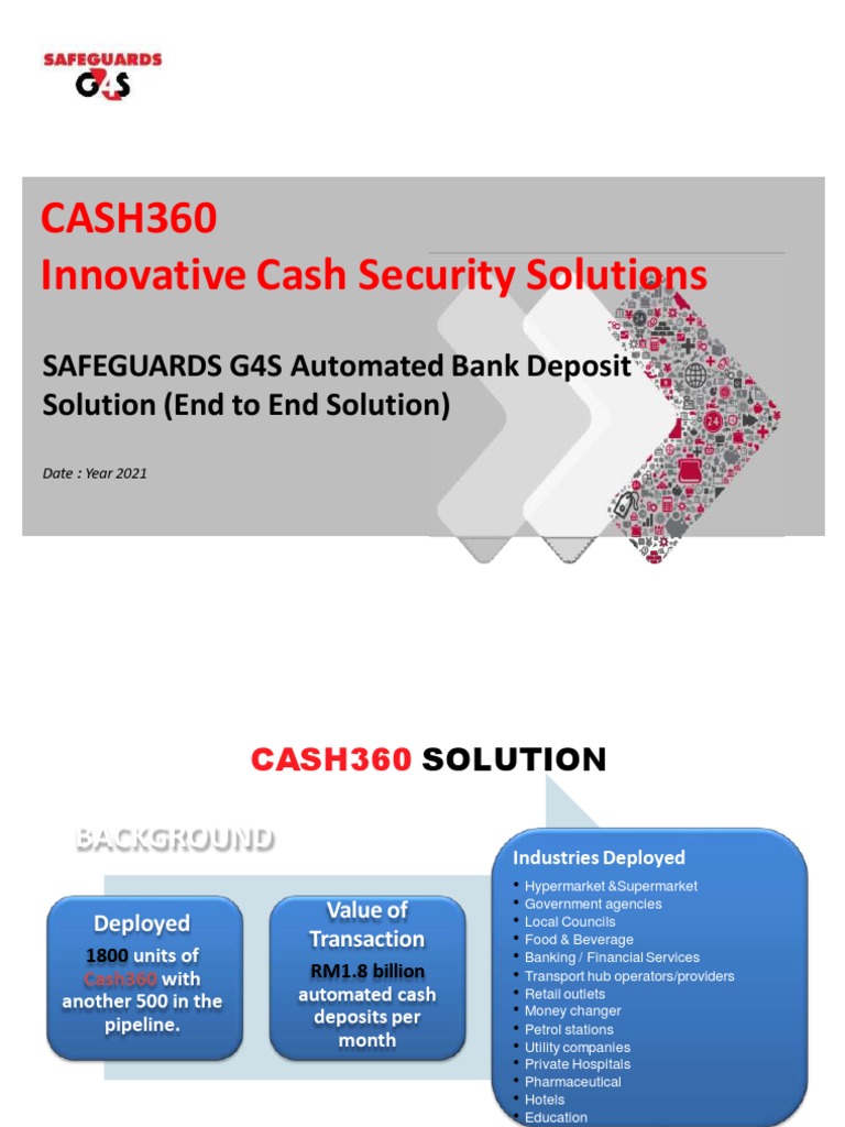 G4S CASH360: Secure Cash Deposit Solutions | PDF | Banks | Cash