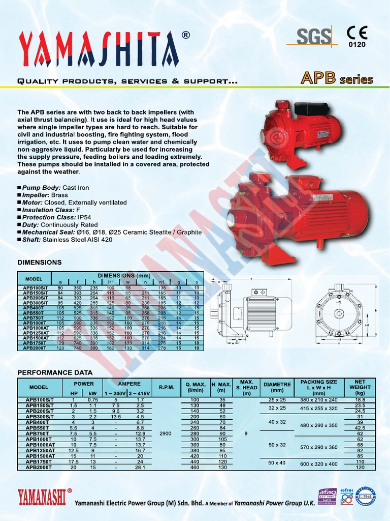 YAMASHITA ABP Series | PDF