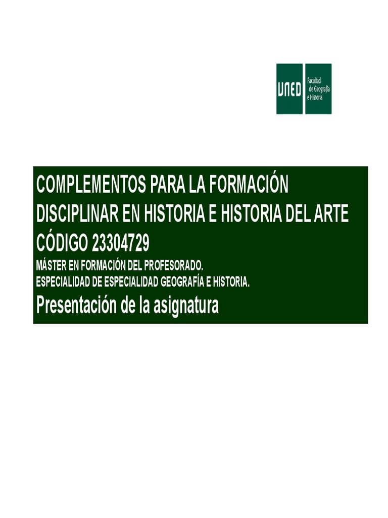 Presentacion_Complementos.pdf | PDF | Edades medias | Bibliografía