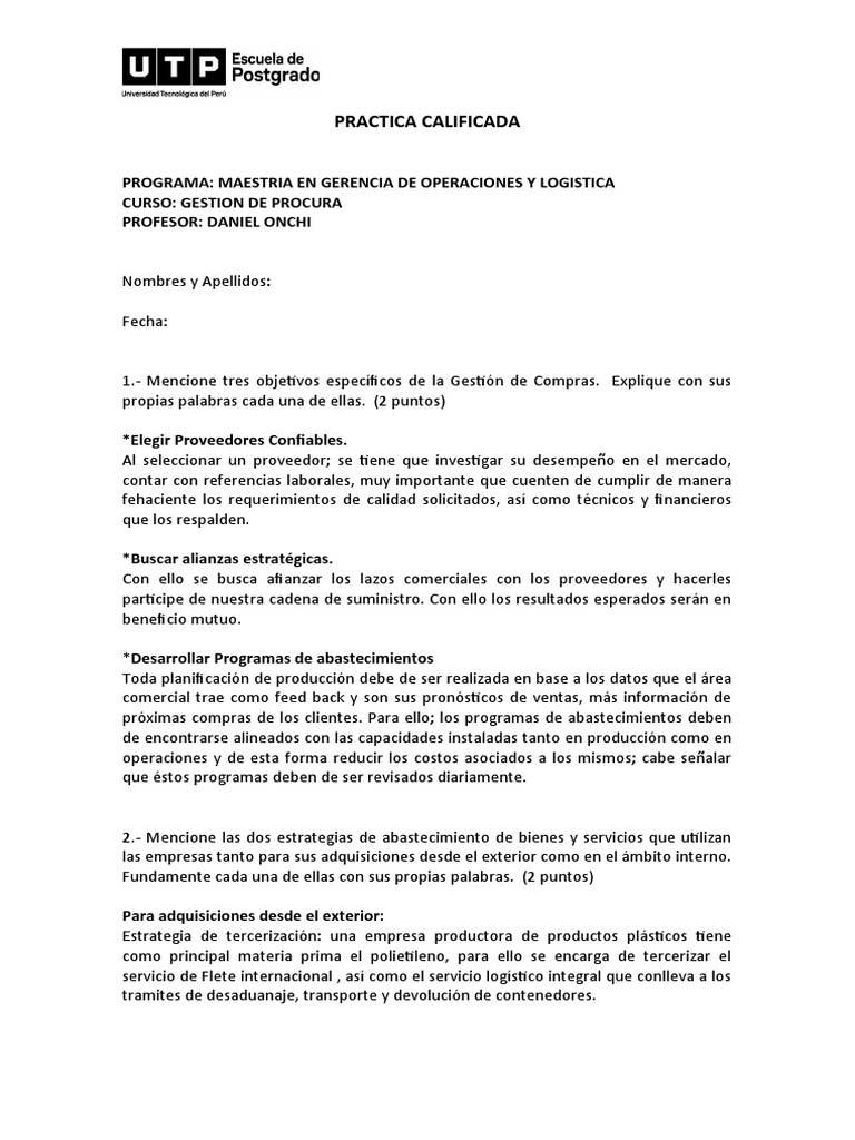 PRACTICA | Descargar gratis PDF | Logística | Economias