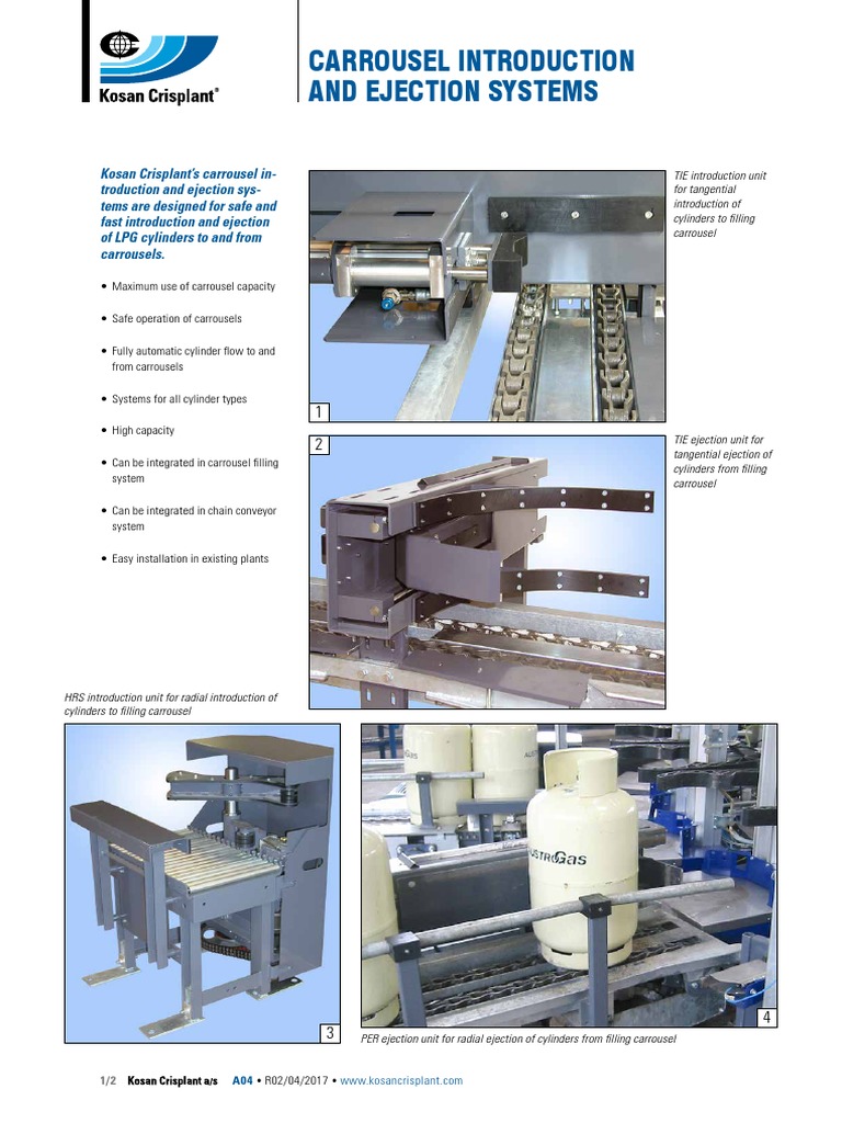 Carrousel Introduction & Ejection Systems | PDF | Equipment ...