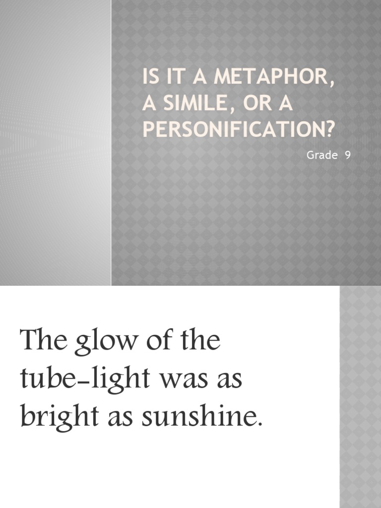 Similes, Metaphors, and Personification | PDF | Art | General Fiction