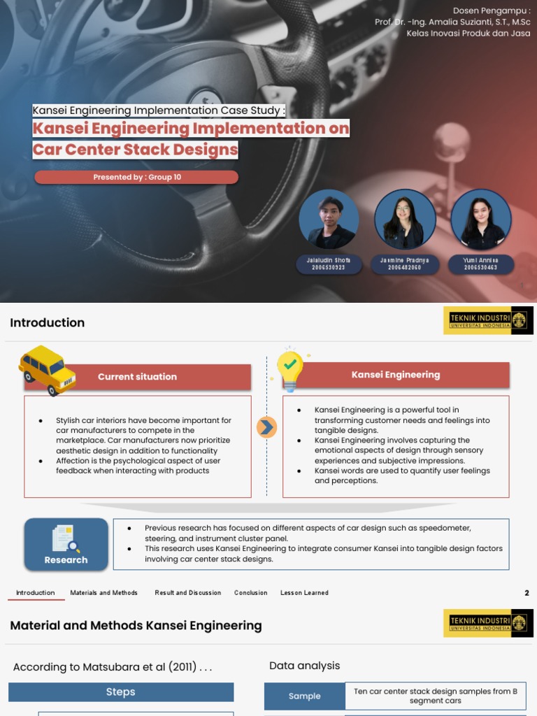 Assignment 5 - Group 10 - Kansei Engineering Implementation Case Study ...