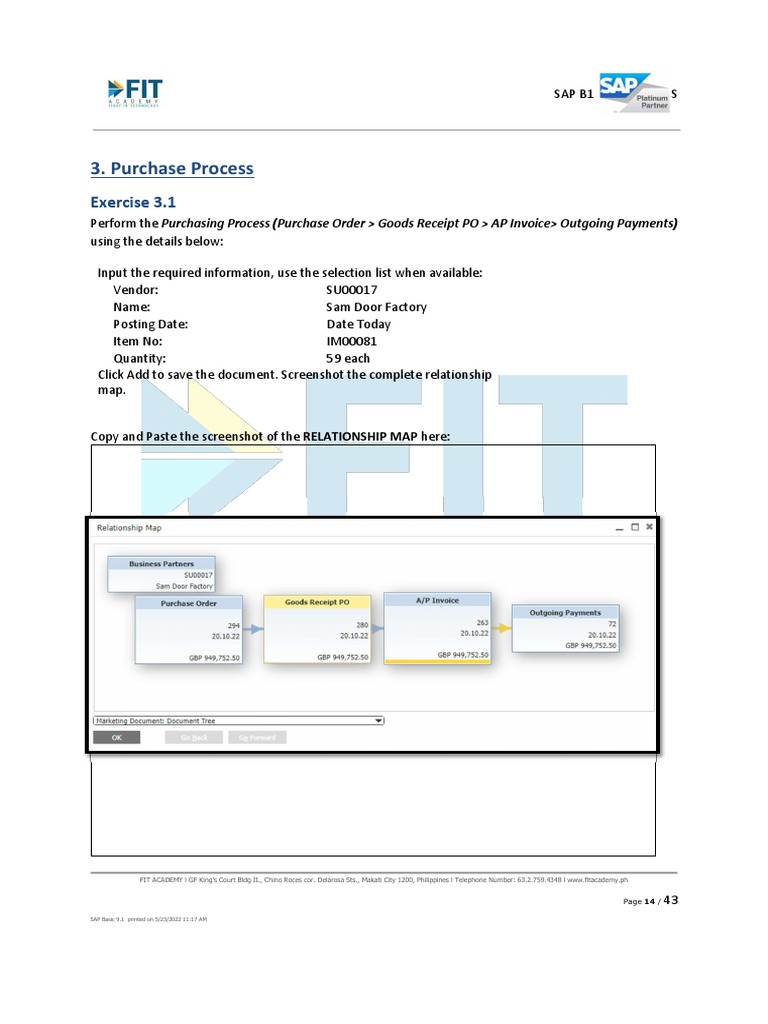 Activity 11 - Exercise 3.1 - 3.5 (OBIAS) | PDF | Invoice | Service ...