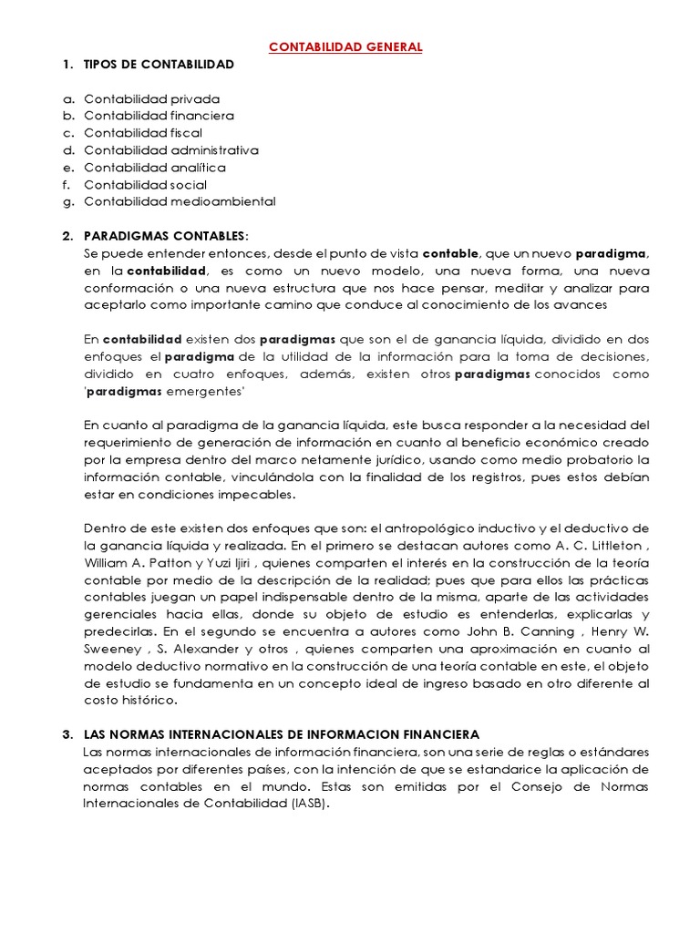 Contabilidad General | PDF