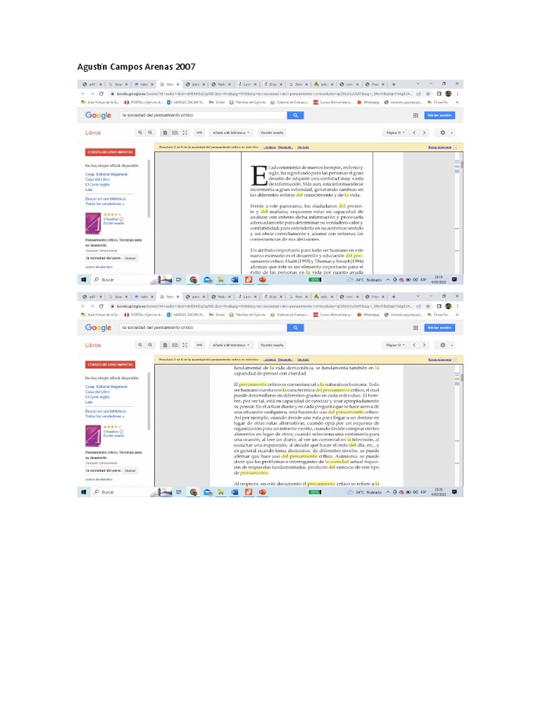 Agustin Campos Arenas 2007 | PDF