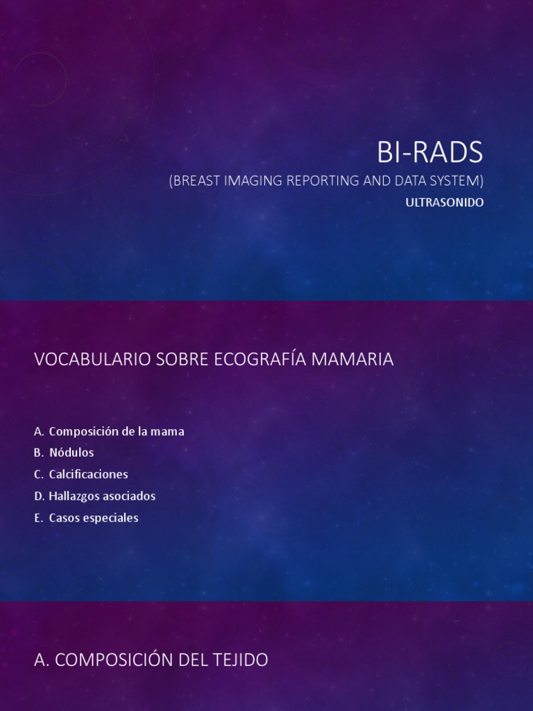 Bi Rads | PDF | Ultrasonido médico | Ganglio linfático
