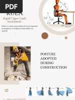 RULA Employee Assessment Worksheet: A. Arm and Wrist Analysis B. Neck ...