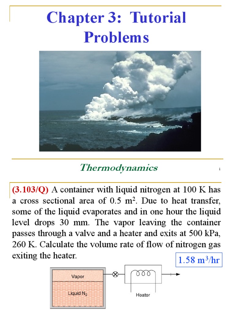 Thermodynamics Chapter 3 Problems Guide | PDF