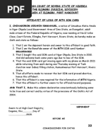 Botswana Affidavit | PDF