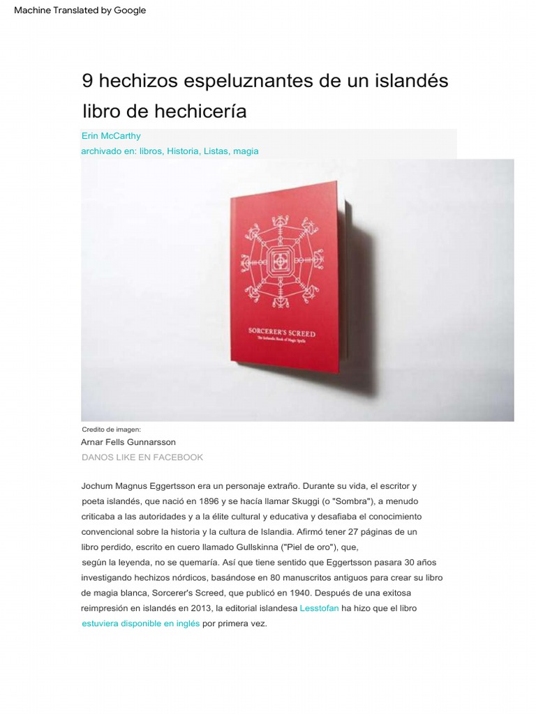 9 - Spooky - Spells - From - An - Icelandic - Book - o Español | PDF