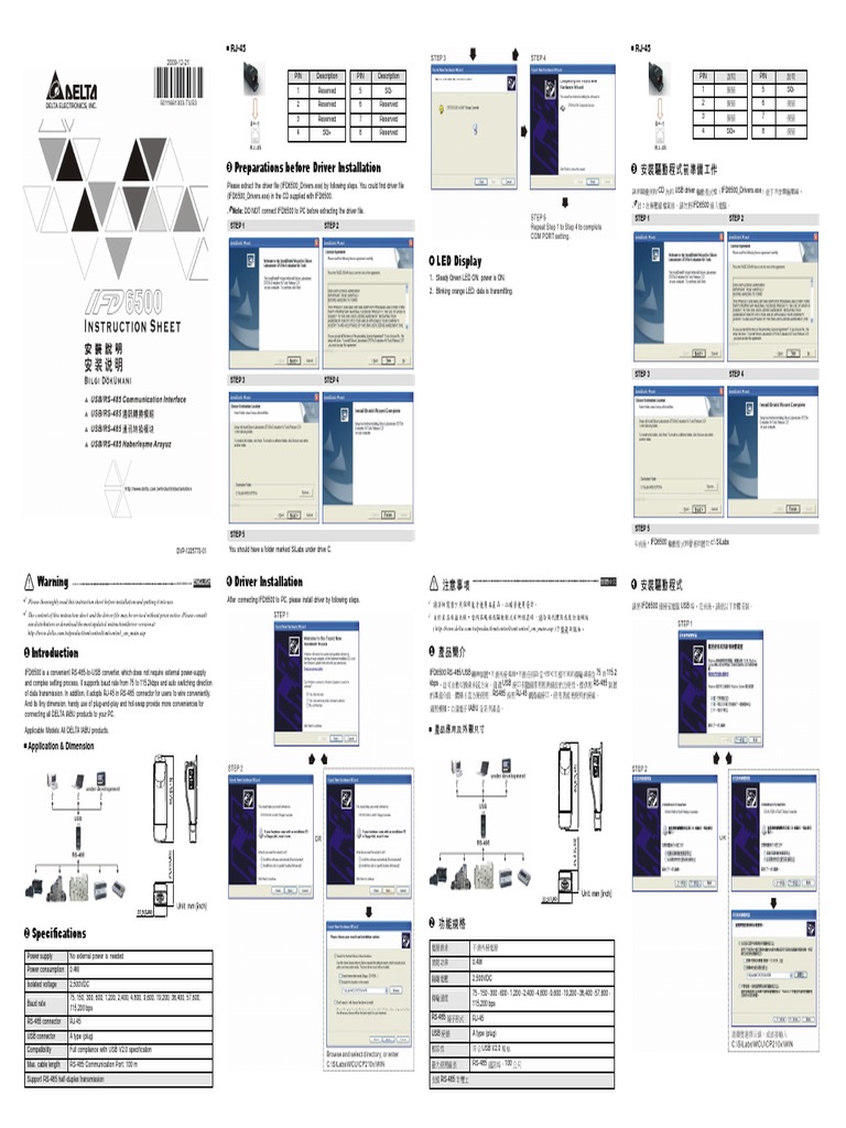 IFD6500 | PDF | Telecommunications | Physical Layer Protocols