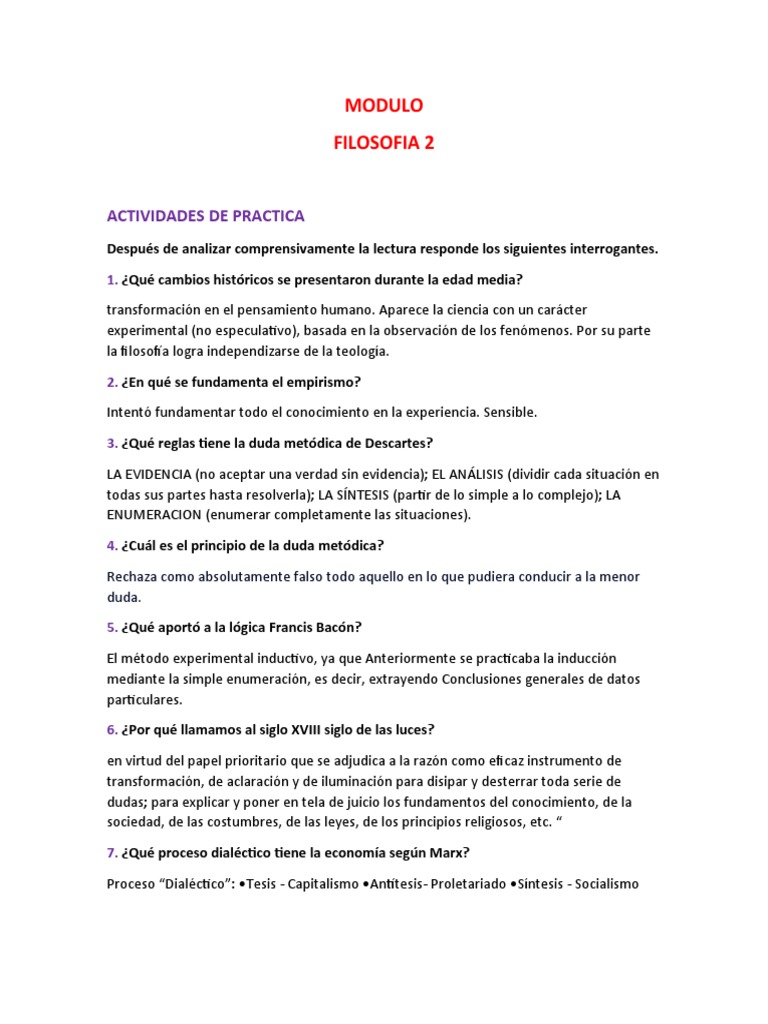 Modulo Filosofia.2 | PDF | Dialéctico | Razón
