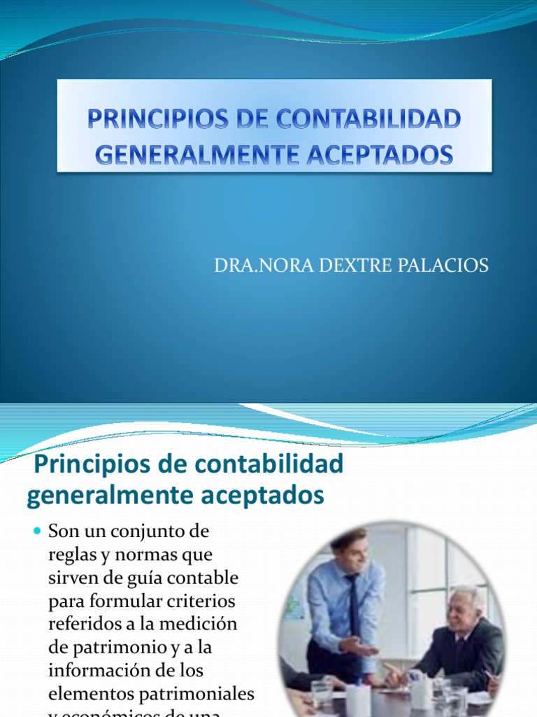 9 Principios de Contabilidad Generalmente Aceptados | PDF