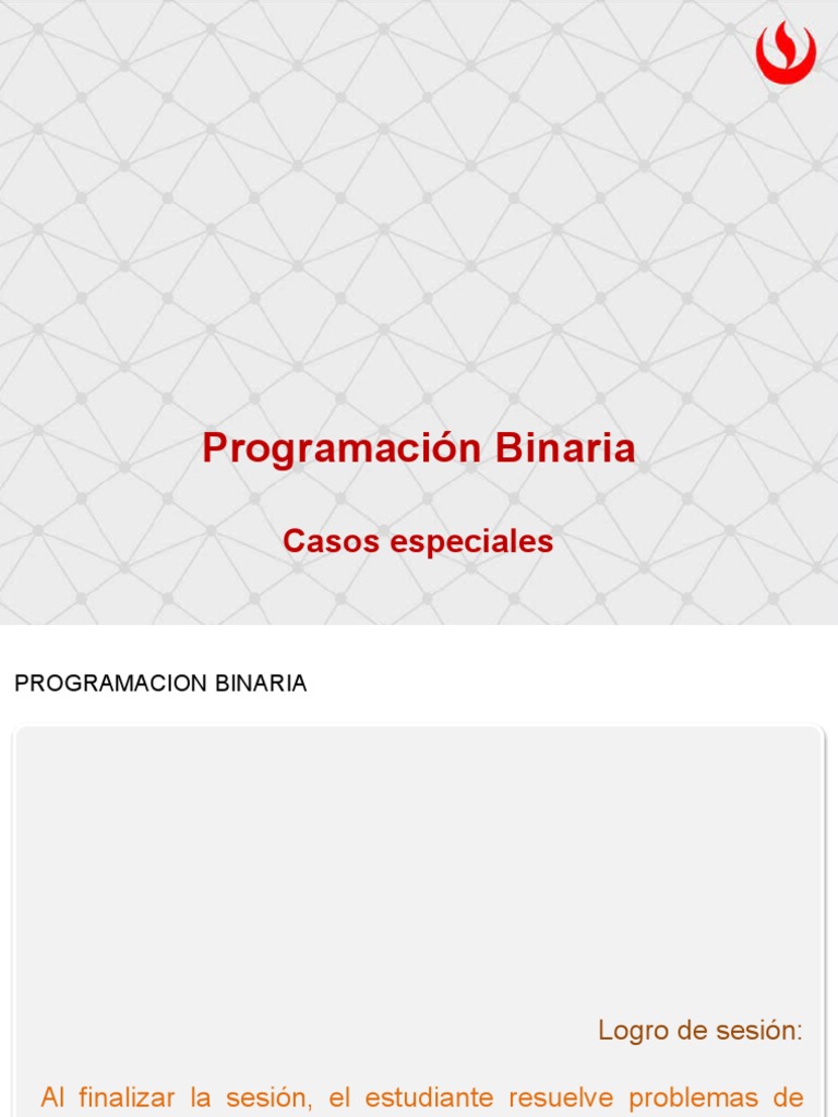 Programación Binaria: Casos Especiales | PDF | Programación lineal