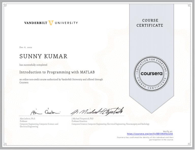 Coursera MATLAB | PDF