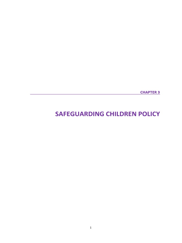Safeguarding Children Policy | PDF | Child Protection | Child Abuse