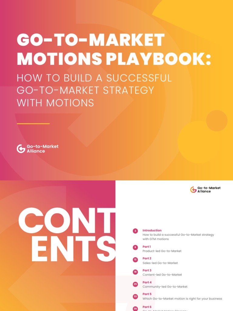 GTM Motions Playbook | PDF | Sales | Marketing