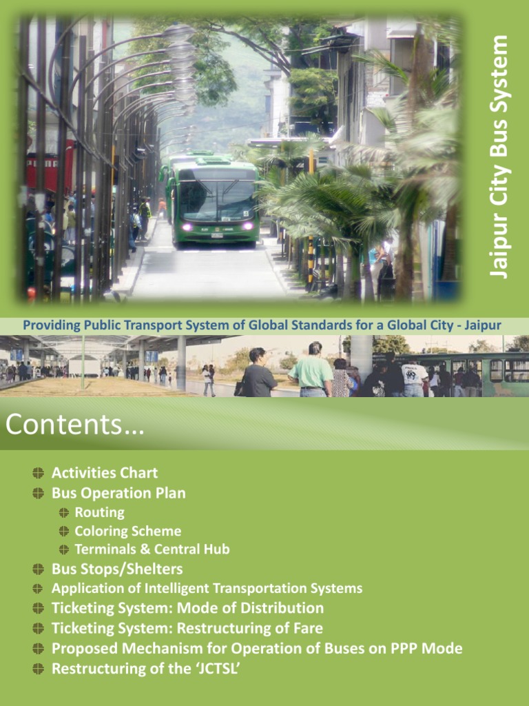 Jaipur City Bus System - Malini Agarwal | PDF | Bus | Train Station