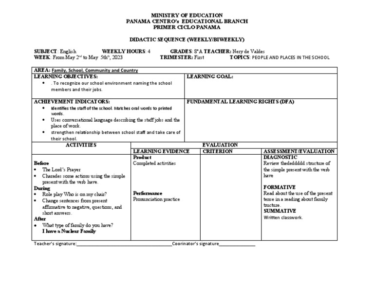 New Didactic Sequence 8 | PDF