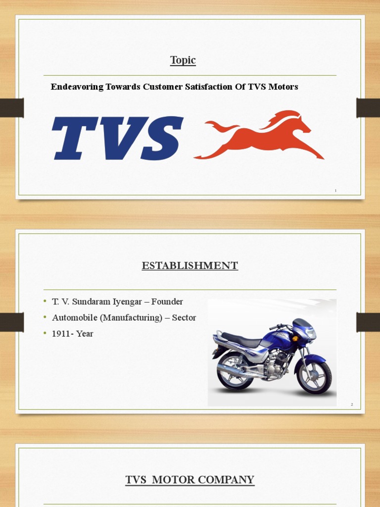 TVS PPT PDF | PDF | Motor Vehicle